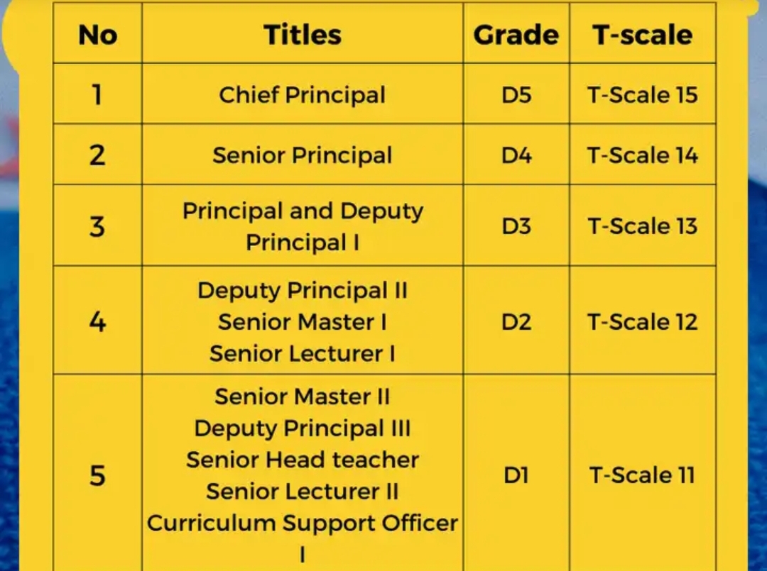 New TSC Salary Scale & Grading System For Teachers In 2025 | Education ...